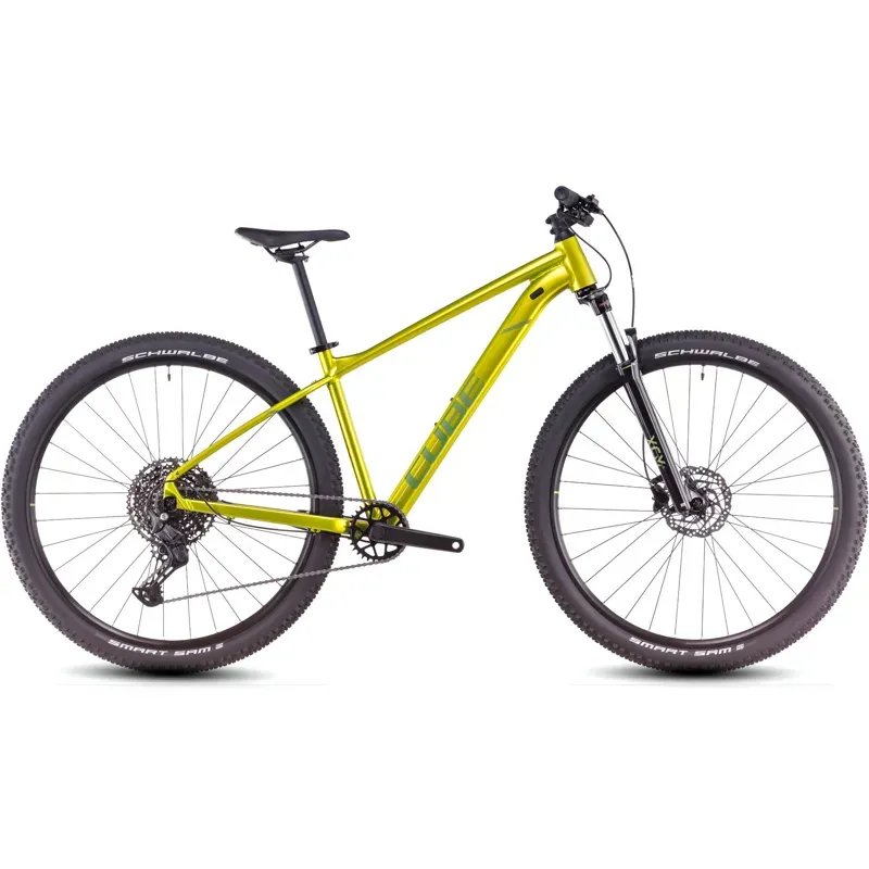 Cube Aim SLX Mountain Bike in Flash Lime Juniper